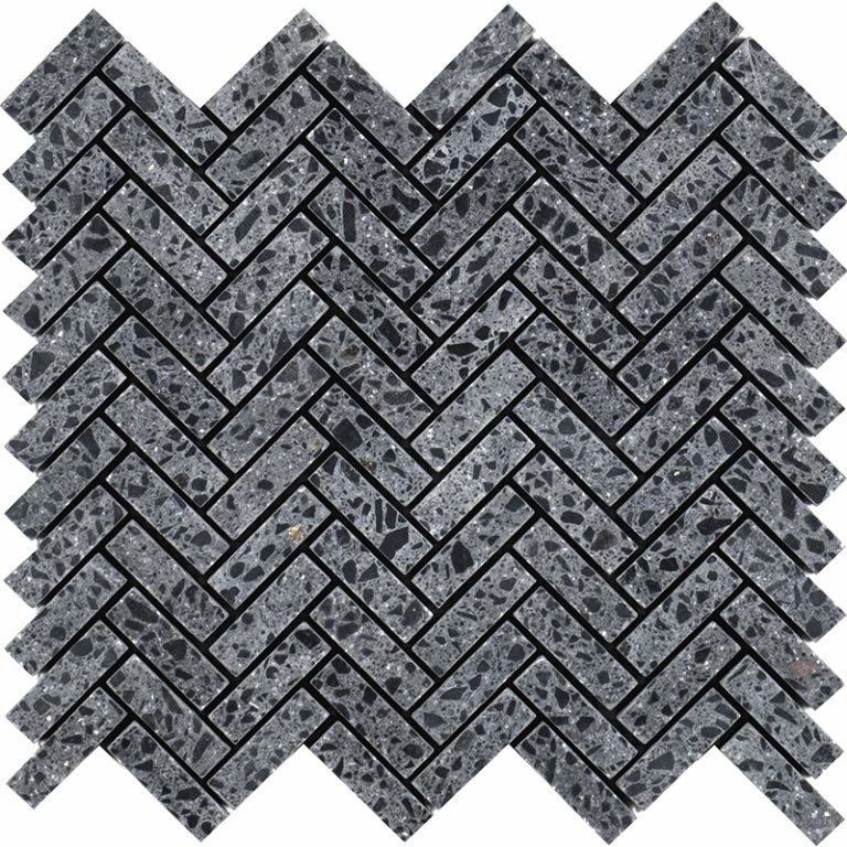 Bianco Honed Terrazzo Fluted Tile / Molding – MOZEKS